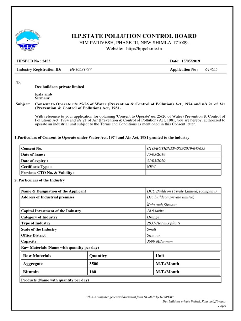 Certificate PKG 4 | PDF | Sewage Treatment | Effluent