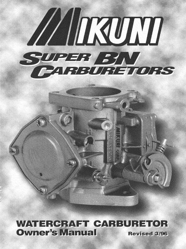 Mikuni SBN Tuning Manual | PDF