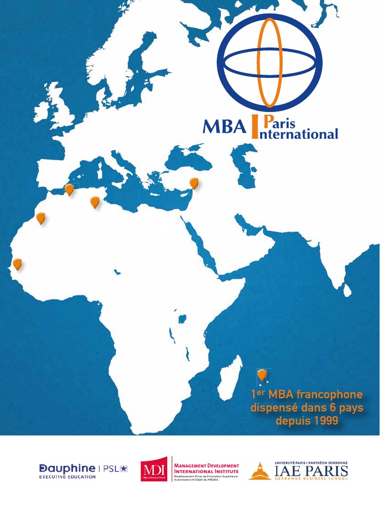 MBA International Paris : Formation d'Excellence | PDF | Maîtrise en ...
