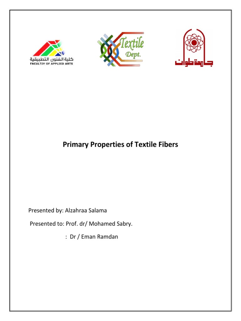 Primary Properties of Textile Fibers | PDF | Science & Mathematics
