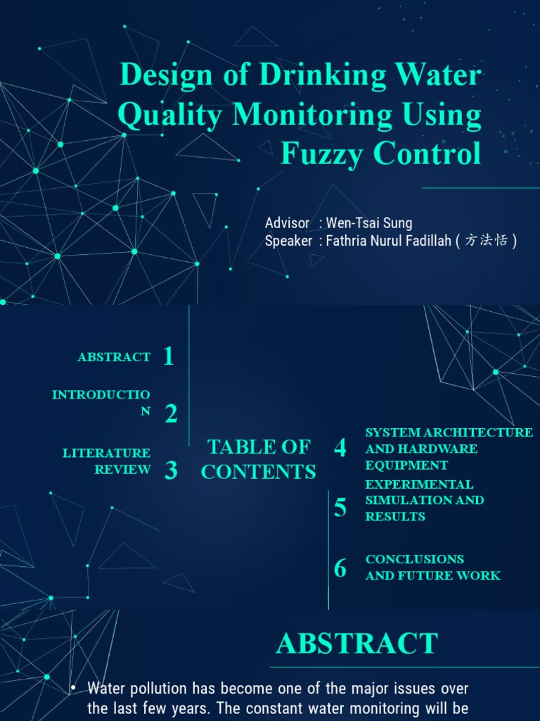 Design of Drinking Water Quality Monitoring Using Fuzzy Control | PDF ...