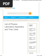 Overview of Derived Quantities and Formulas | PDF | Science & Mathematics