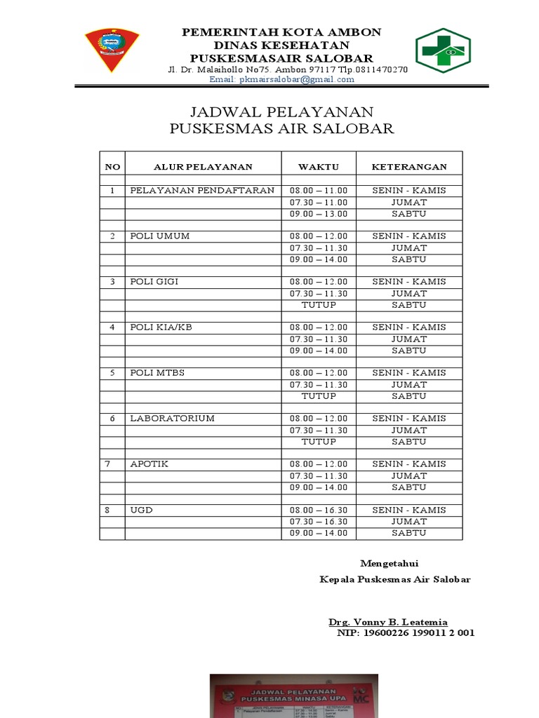 8.1.1 Ep 2B Ketentuan Jam Pelayanan | PDF