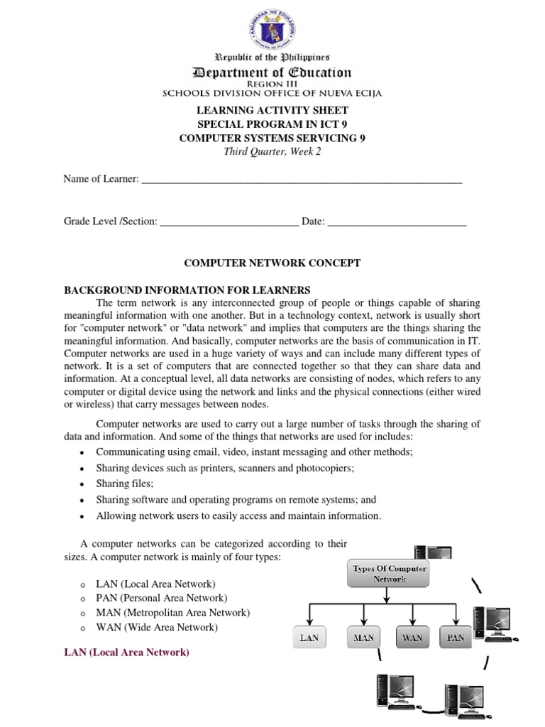 q3.CSS 9 Week 2 | PDF | Computer Network | Local Area Network
