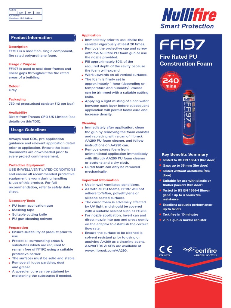 FF197 Technical Data Sheet (en-GB) | PDF | Lumber | Door