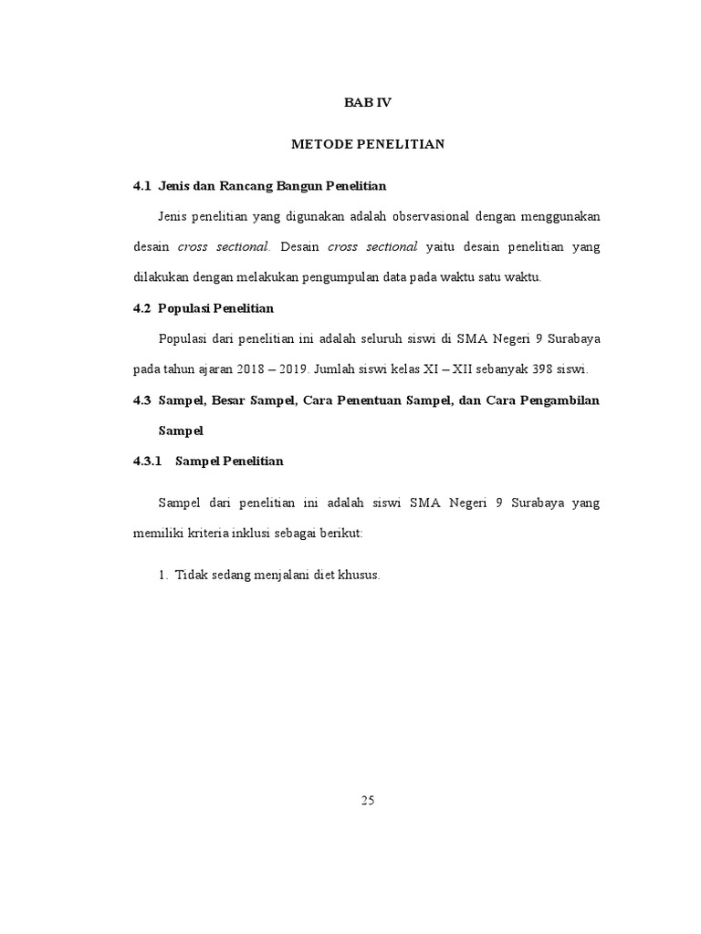 Bab Iv Metode Penelitian 4.1 Jenis Dan Rancang Bangun Penelitian | PDF