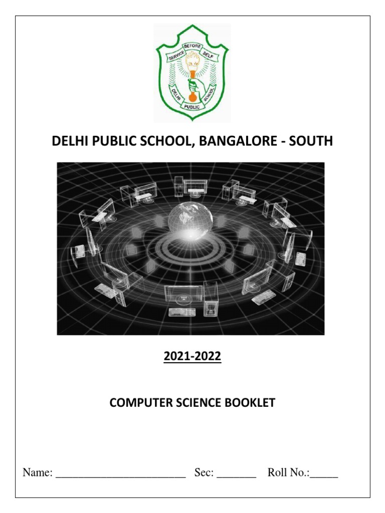 Class 8 Computer Science Booklet 2021 2022 Pdf Data Type Variable Computer Science