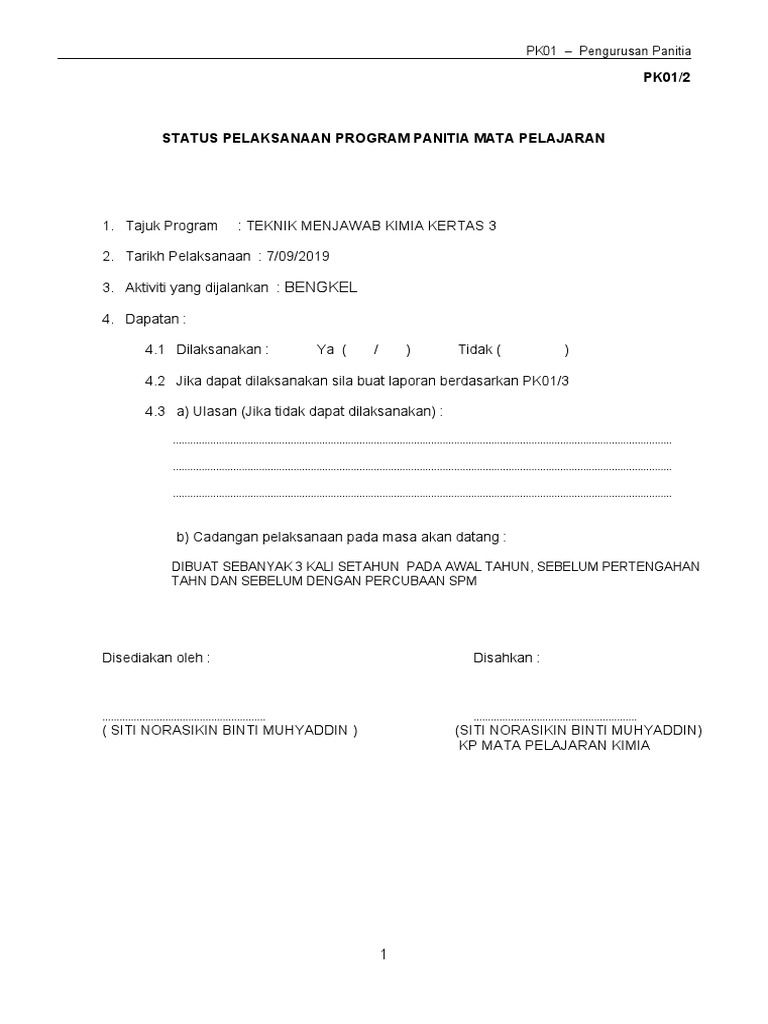 Bengkel Teknik Menjawab Kertas 3 | PDF