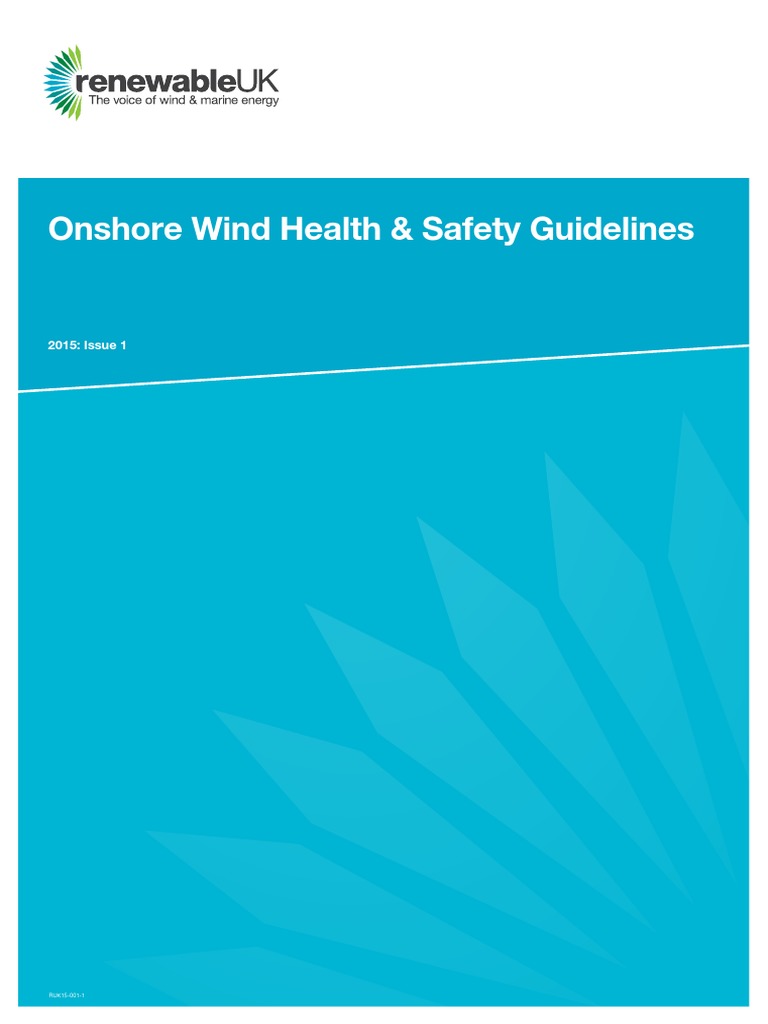 Onshore Wind Health & Safety Guidelines | PDF