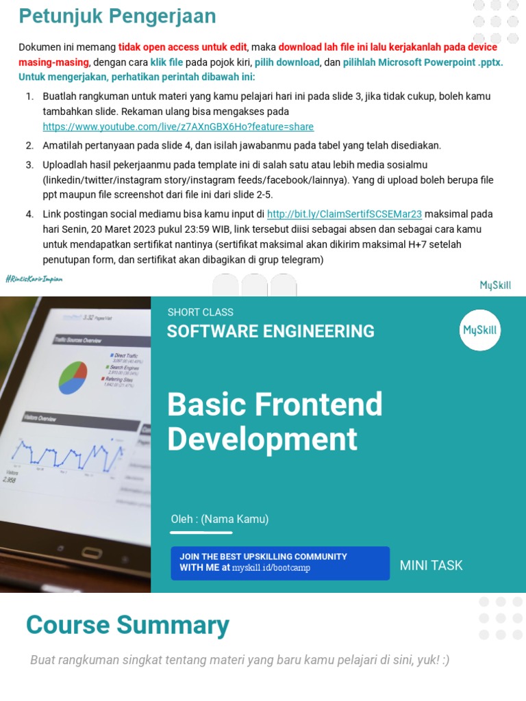 Mini Task SE Maret - Frontend | PDF