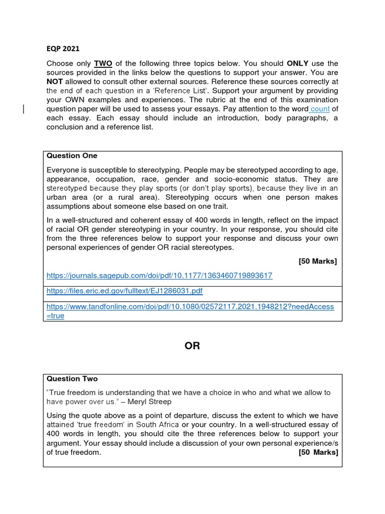 NOT Allowed To Consult Other External Sources. Reference These Sources Correctly at | PDF