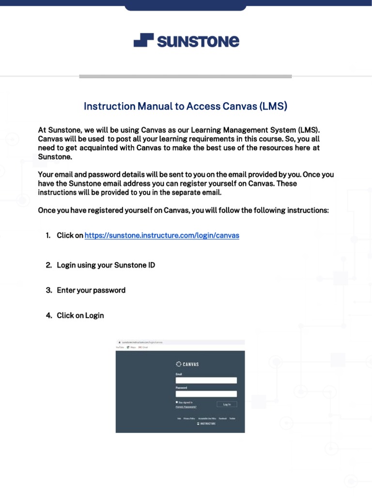 Instruction Manual To Access Canvas (LMS) | Download Free PDF | Computer Science | Communication