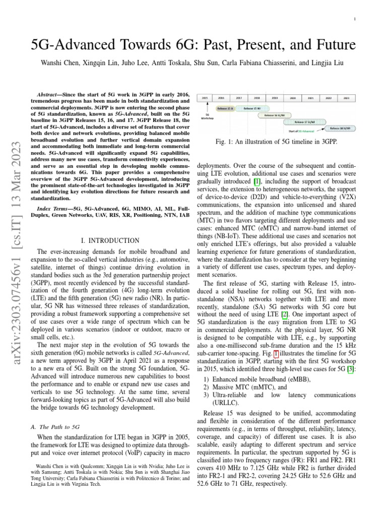 5G-Advanced Towards 6G Past, Present, and Future | PDF | Mimo | Antenna ...
