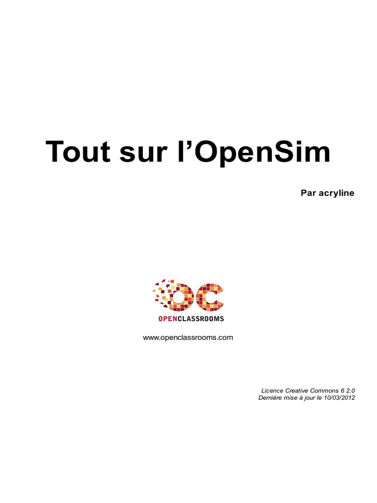 Tout Sur L Opensim | PDF | Internet | Internet et Web