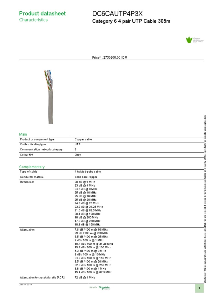 Digilink DC6CAUTP4P3X | Download Free PDF | Electrical Engineering ...