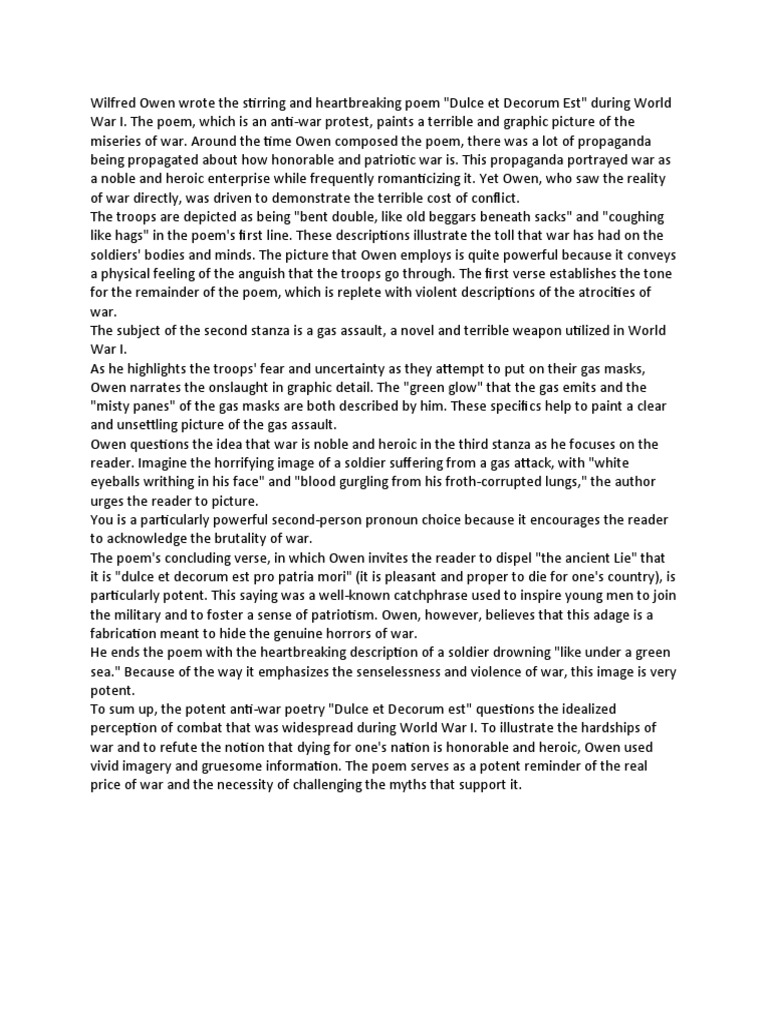 Analysis | PDF | Poetry