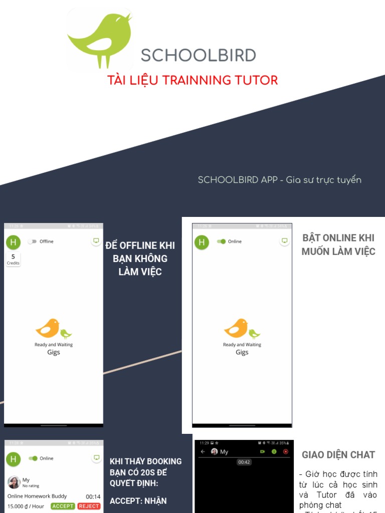 Schoolbird: Tài Liệu Trainning Tutor | PDF