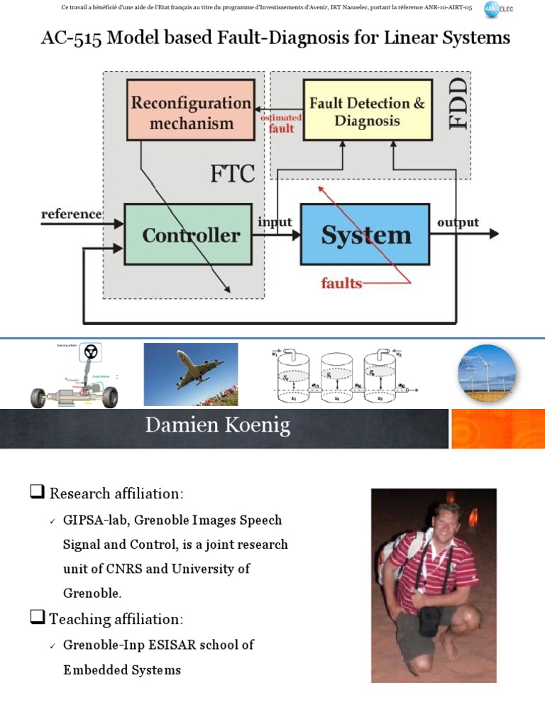 AC-514 Model Based Fault-Diagnosis For Linear Systems | PDF