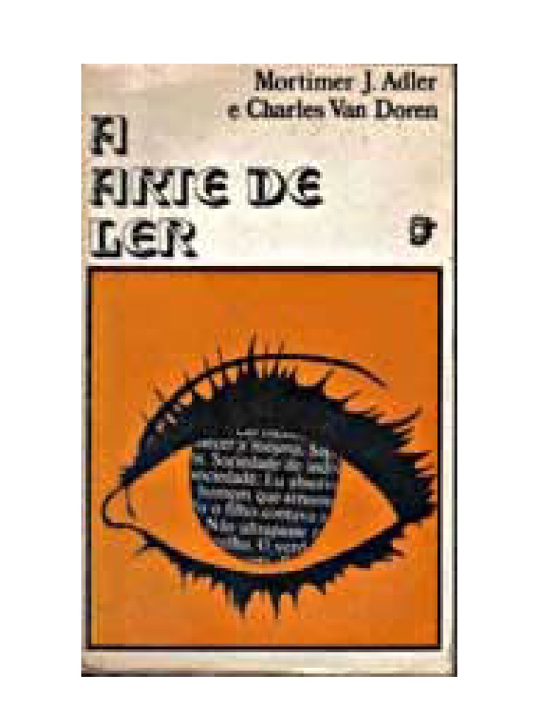 A Arte de Ler - Mortimer J Adler | PDF