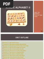 Arabic Letter Forms Guide | PDF | Languages Of Israel | Canaan