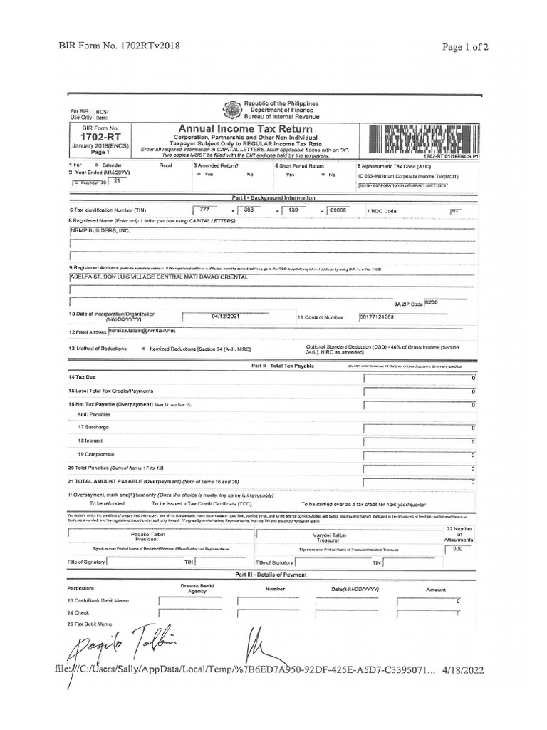 NRMP 2021 Itr - SMR | PDF | Deferred Tax | Going Concern