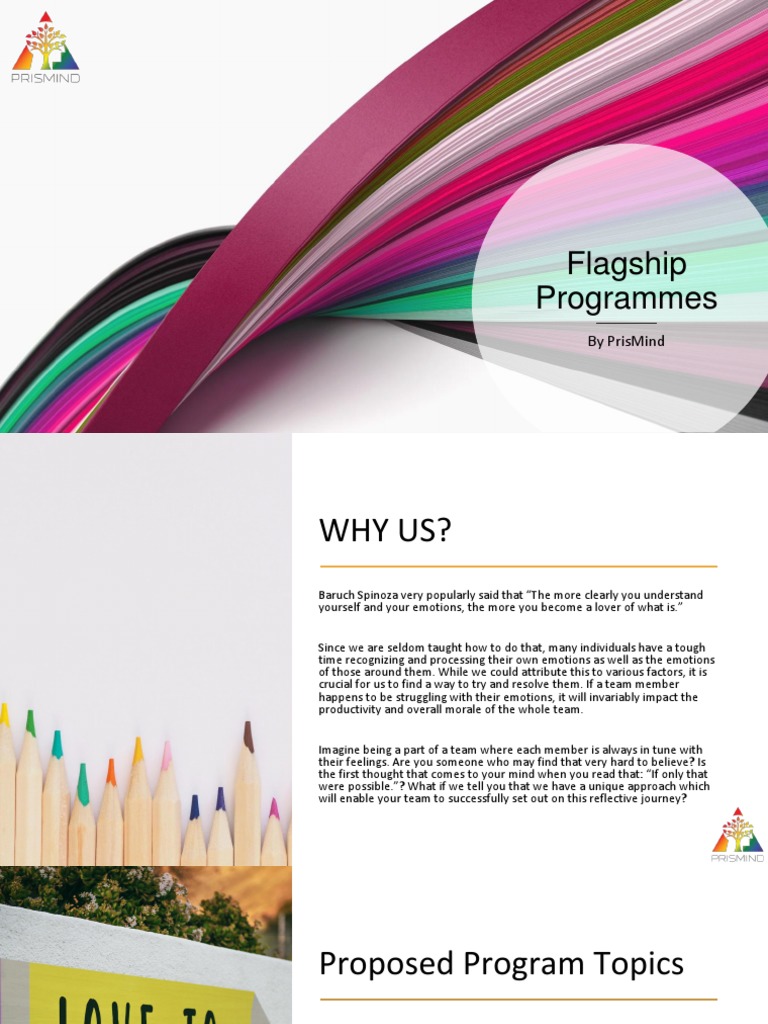 Flagship Programmes - Mar23 | PDF | Design Thinking | Communication