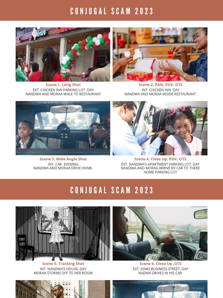 CONJUGAL SCAM 2023 Storyboard | PDF