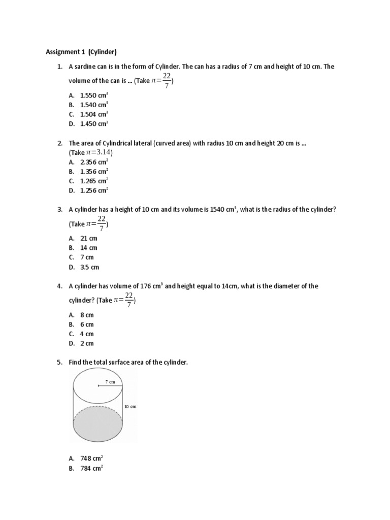 Assignment 1 To 3 (Remedial) | PDF | Sphere | Area