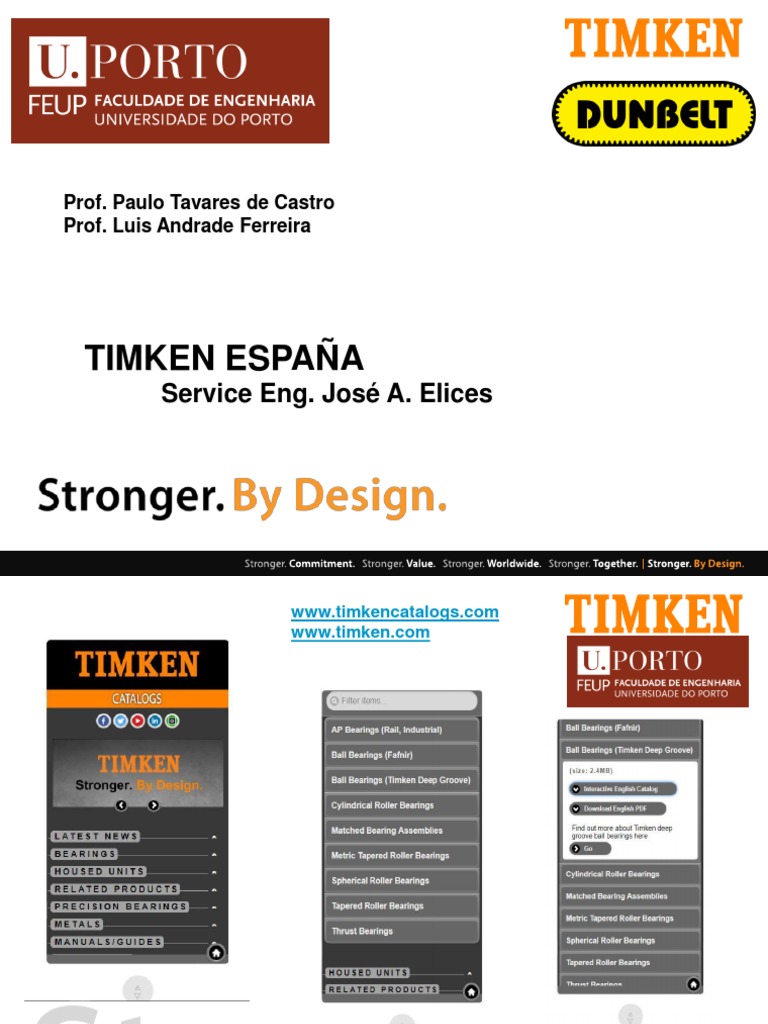 Timken España: Bearings & Services Overview | PDF | Bearing (Mechanical ...