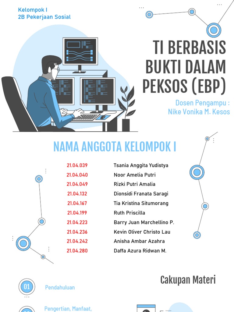 Kel. 1 - TI Berbasis Bukti Dalam Peksos EBP | PDF