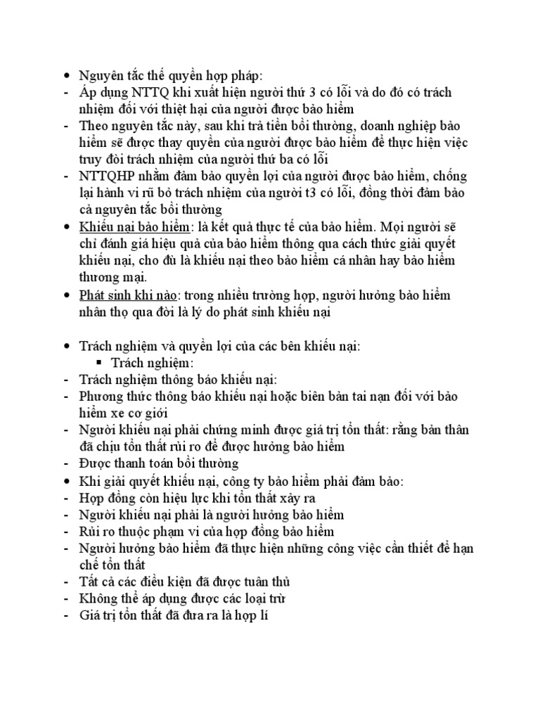 Đề cương NLBH | PDF