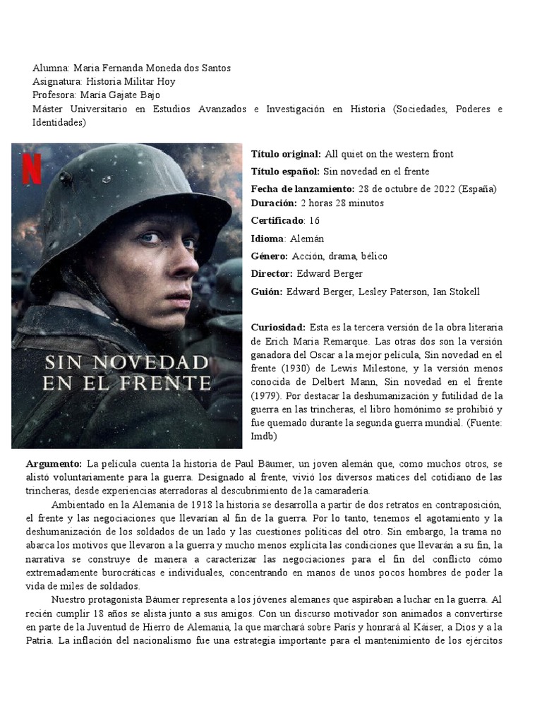 Dos Santos, Maria Fernanda M. | PDF | Primera Guerra Mundial | Austria ...