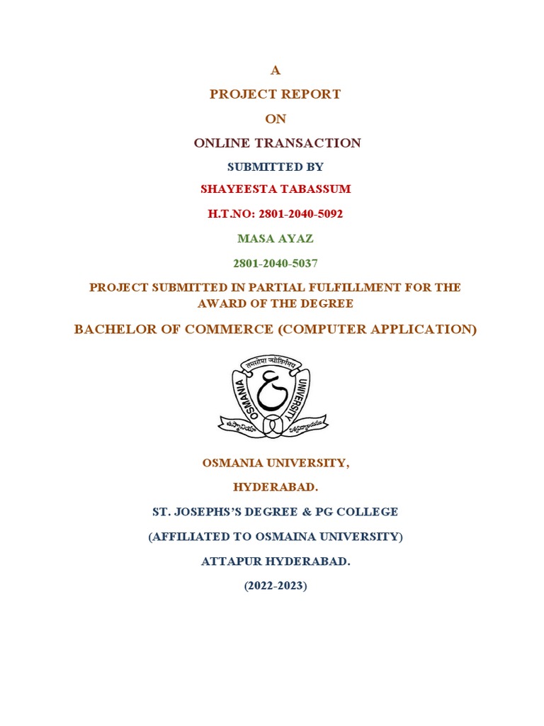 Online Transaction | PDF