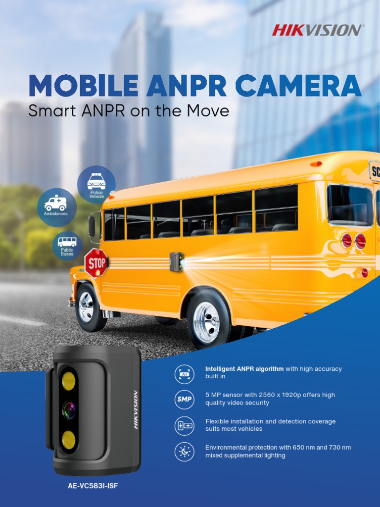 Poster - Hikvision Mobile ANPR Camera | PDF | Camera | Camera Lens