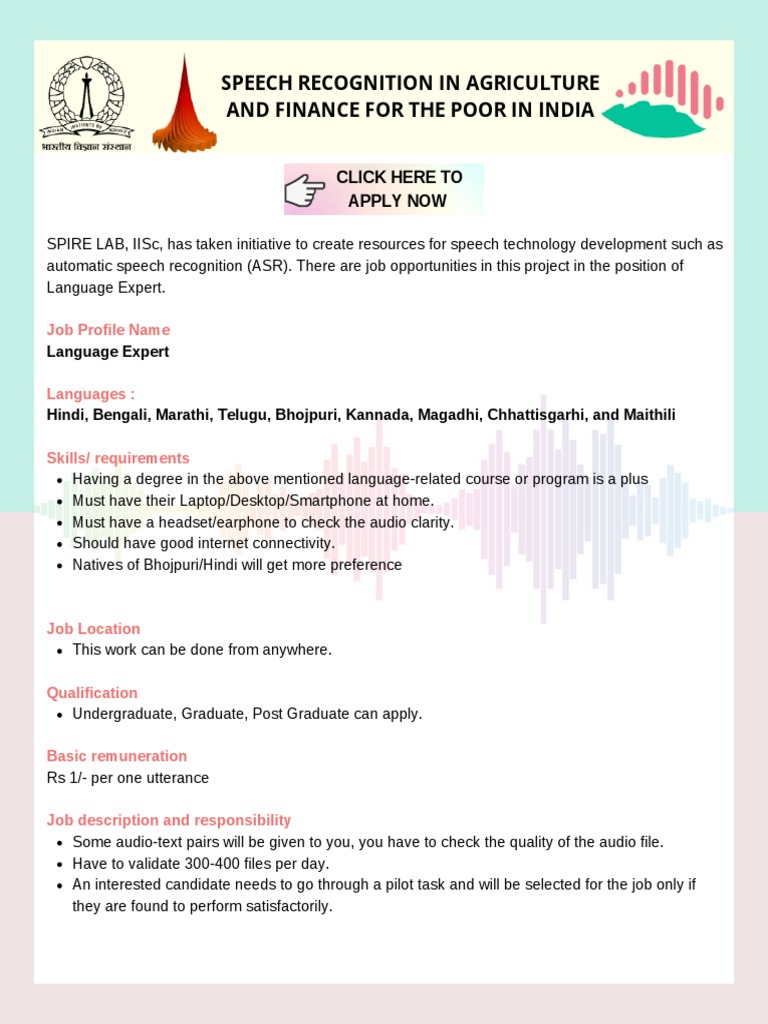 Language Expert Job Opportunities | PDF | Computers