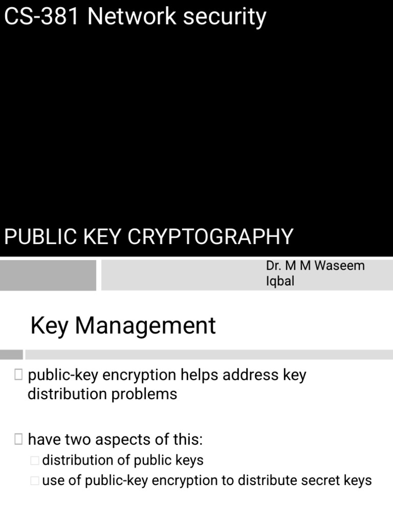 Lecture-15-Key Distribution | PDF | Computers Lecture-15-Key Distribution | PDF | Computers