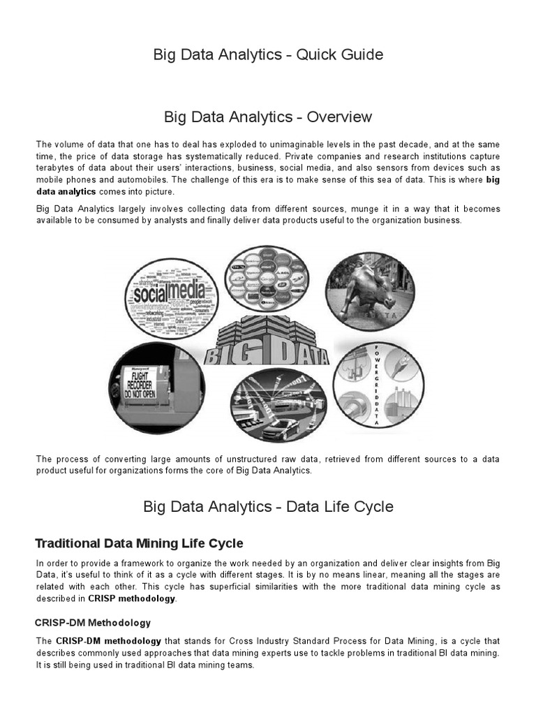 Big Data Analytics - Quick Guide - Tutorialspoint | PDF | Data Analysis | Machine Learning