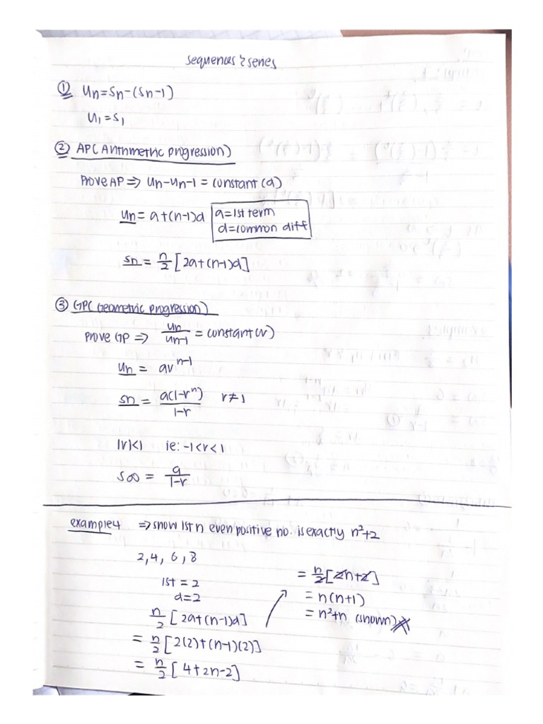 Chapter 7 Sequences and Series | PDF