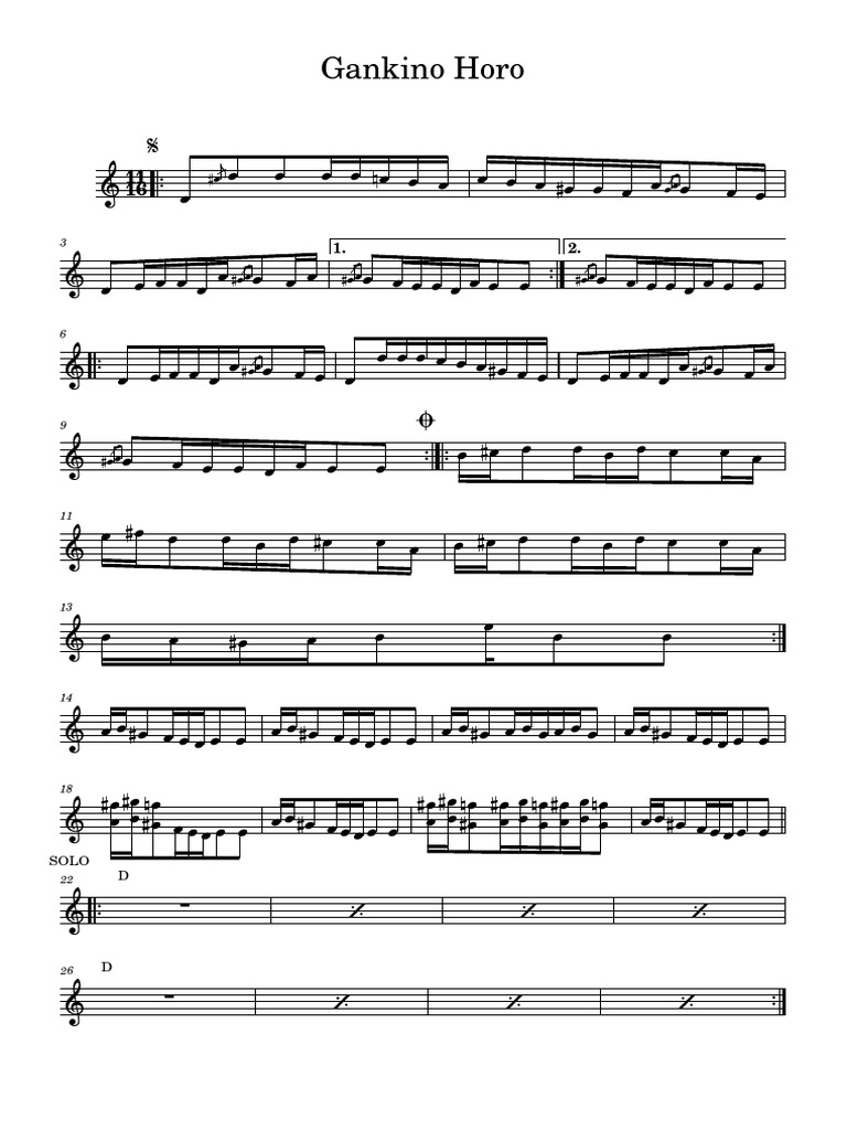 Gankino - Horo - Arr Vladimir Dimitrov | PDF