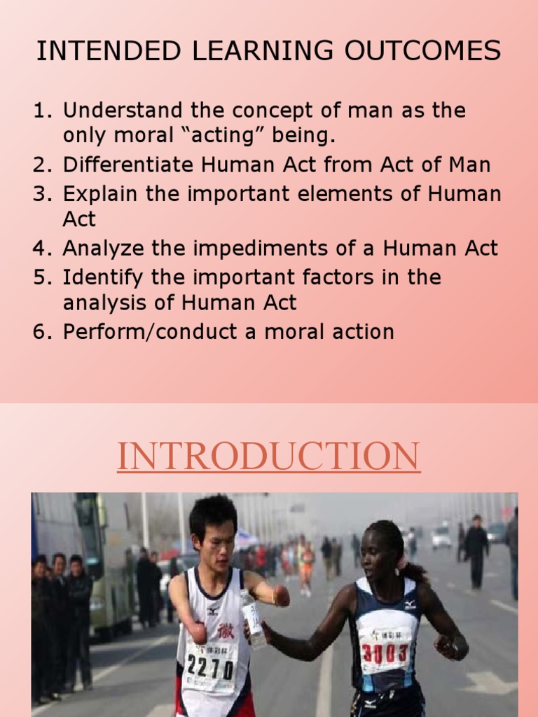 Human Act and Act of Man | PDF | Free Will | Intention