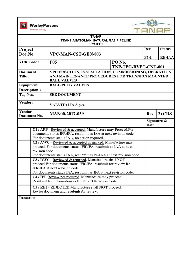 VPC Erection, Installation, Commissioning, Operation and Maintenance ...