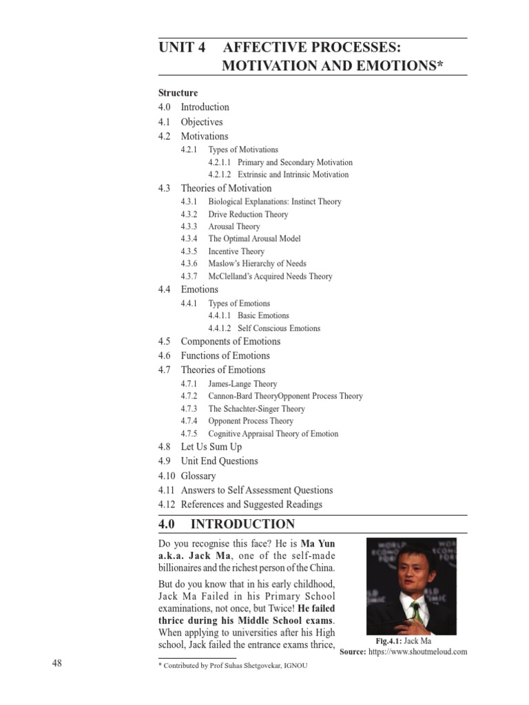 New Unit 4 | PDF | Emotions | Motivational