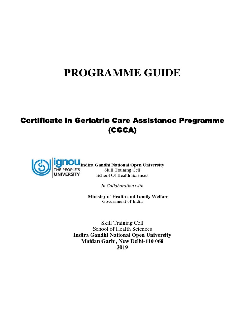 Programme Guide CGCA 13-02-2019 | PDF | Hygiene | Health Care