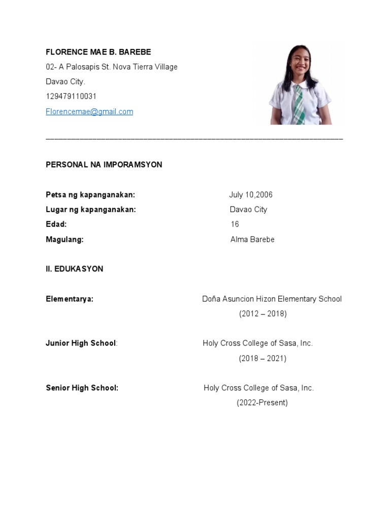 Example NG Lagum Buhay | PDF