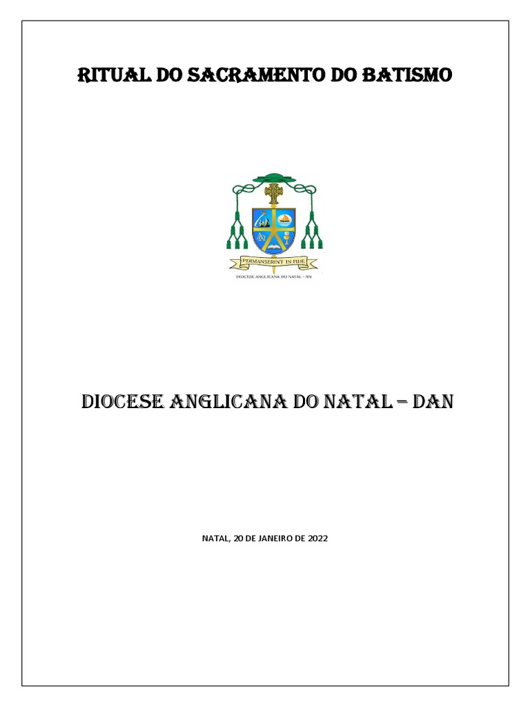 Ritual Do Sacramento Do Batismo | PDF | Batismo | Jesus