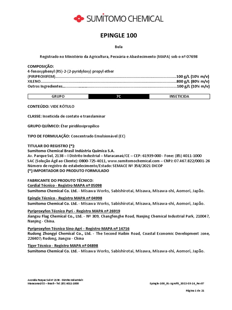 Epingle 100 | PDF | Inseticida | Nuvem