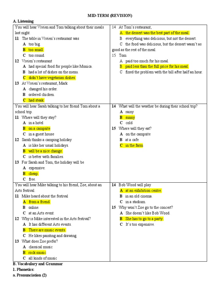 Midterm Key Pdf Learning