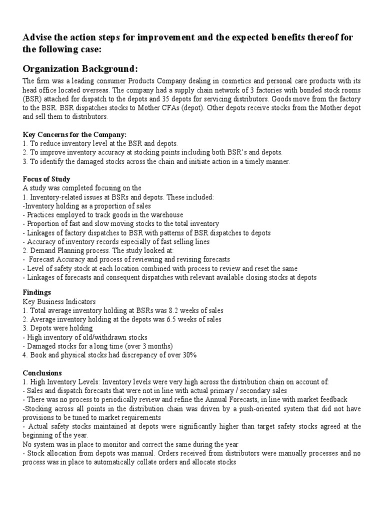 SCM 2nd Assignment | PDF | Inventory | Forecasting