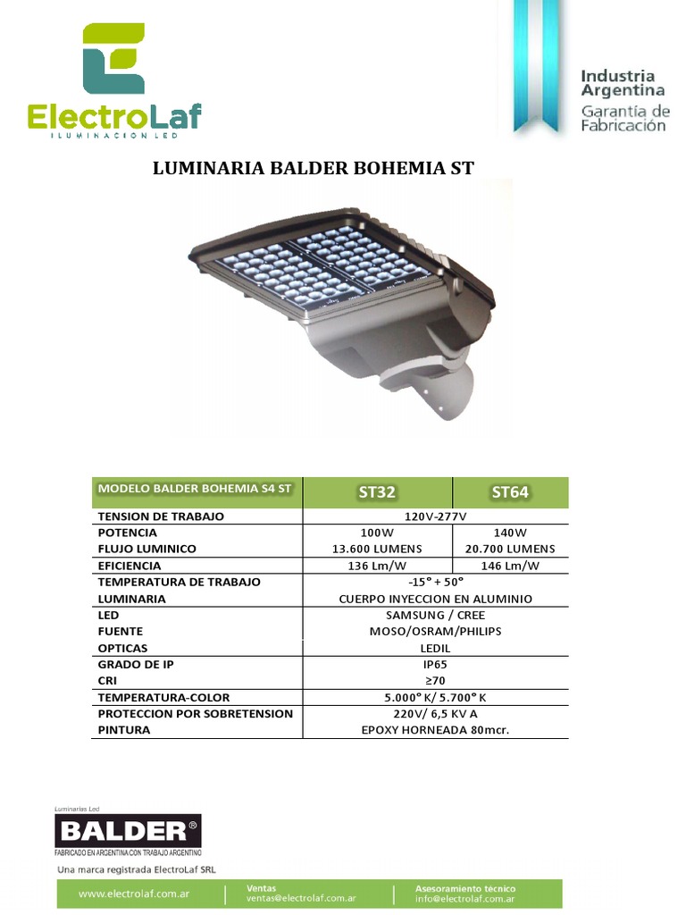Luminaria Balder Bohemia ST | PDF