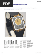 Fossil Watch Instructions - English | PDF | Watch | Timer